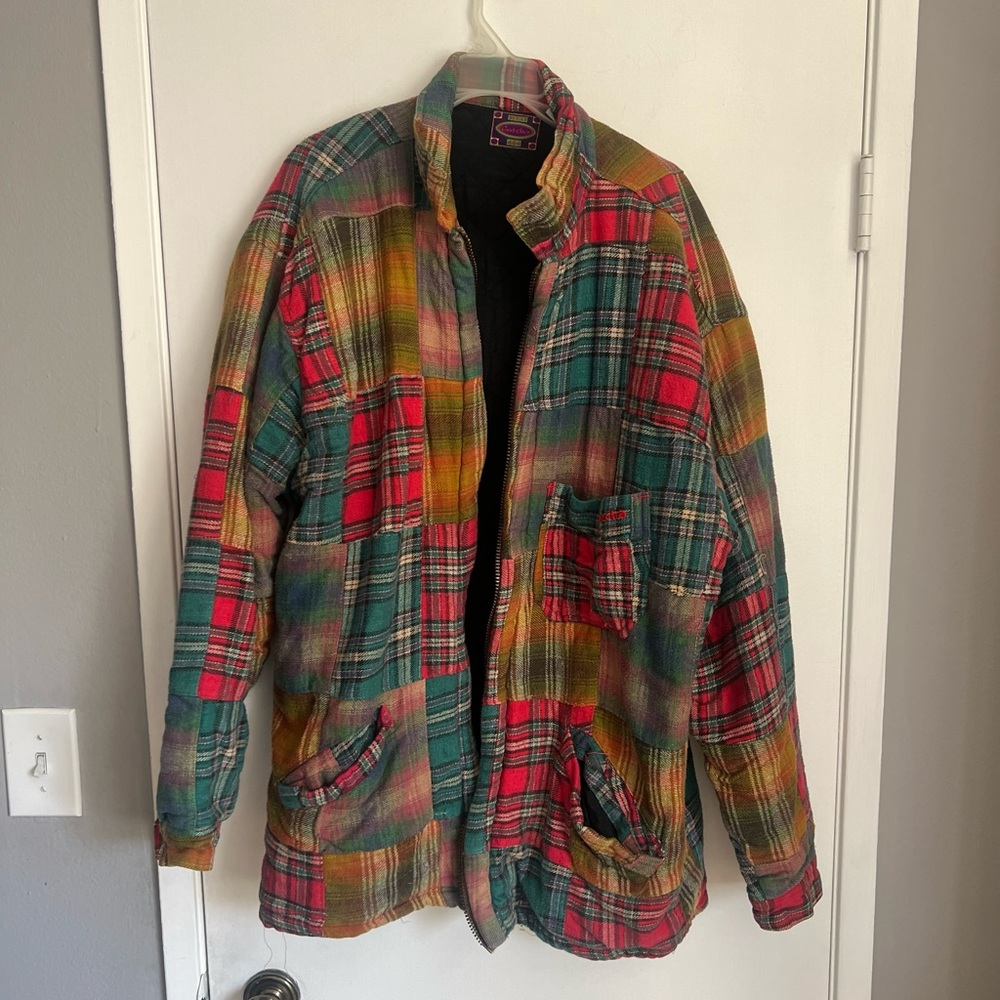 Gotcha Jacket With Plaid Exterior Design And Quilted … - Gem